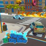 2 Player 3D City Racer - Control cars in the city