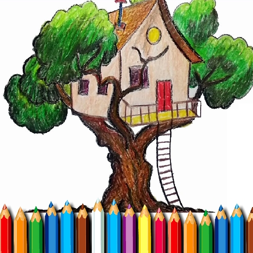 Play Tree House Coloring Book - Play on ABCya Games