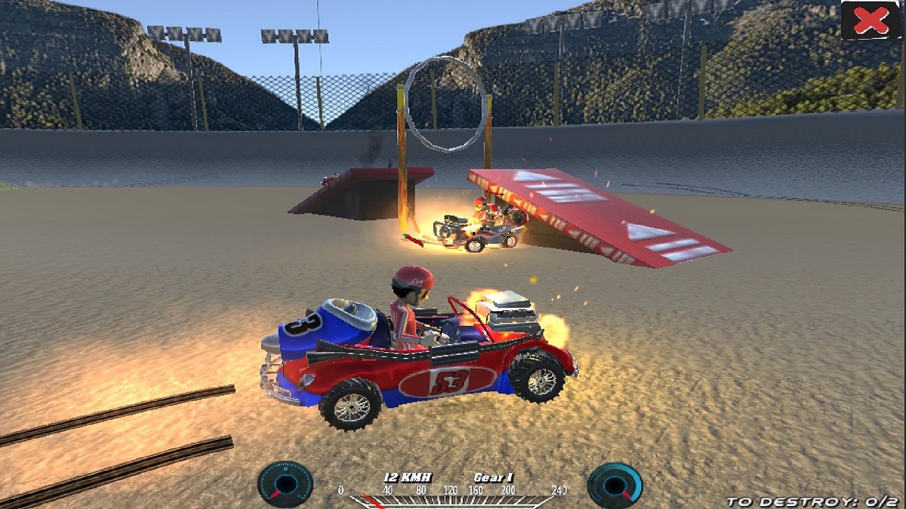 Play Demolition Cartoon Car Crash Derby - Play on ABCya Games