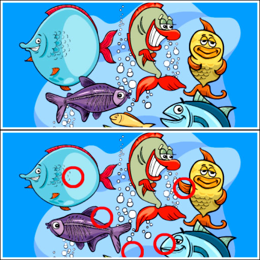 Play Fish Differences - Play on ABCya Games