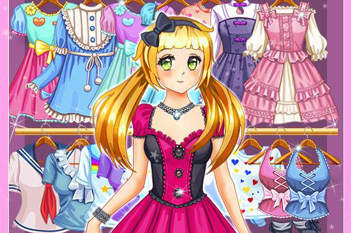 Play Anime Kawaii Dress Up - Play on ABCya Games