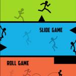 Fall Jump Roll - Jump or crawl through obstacles